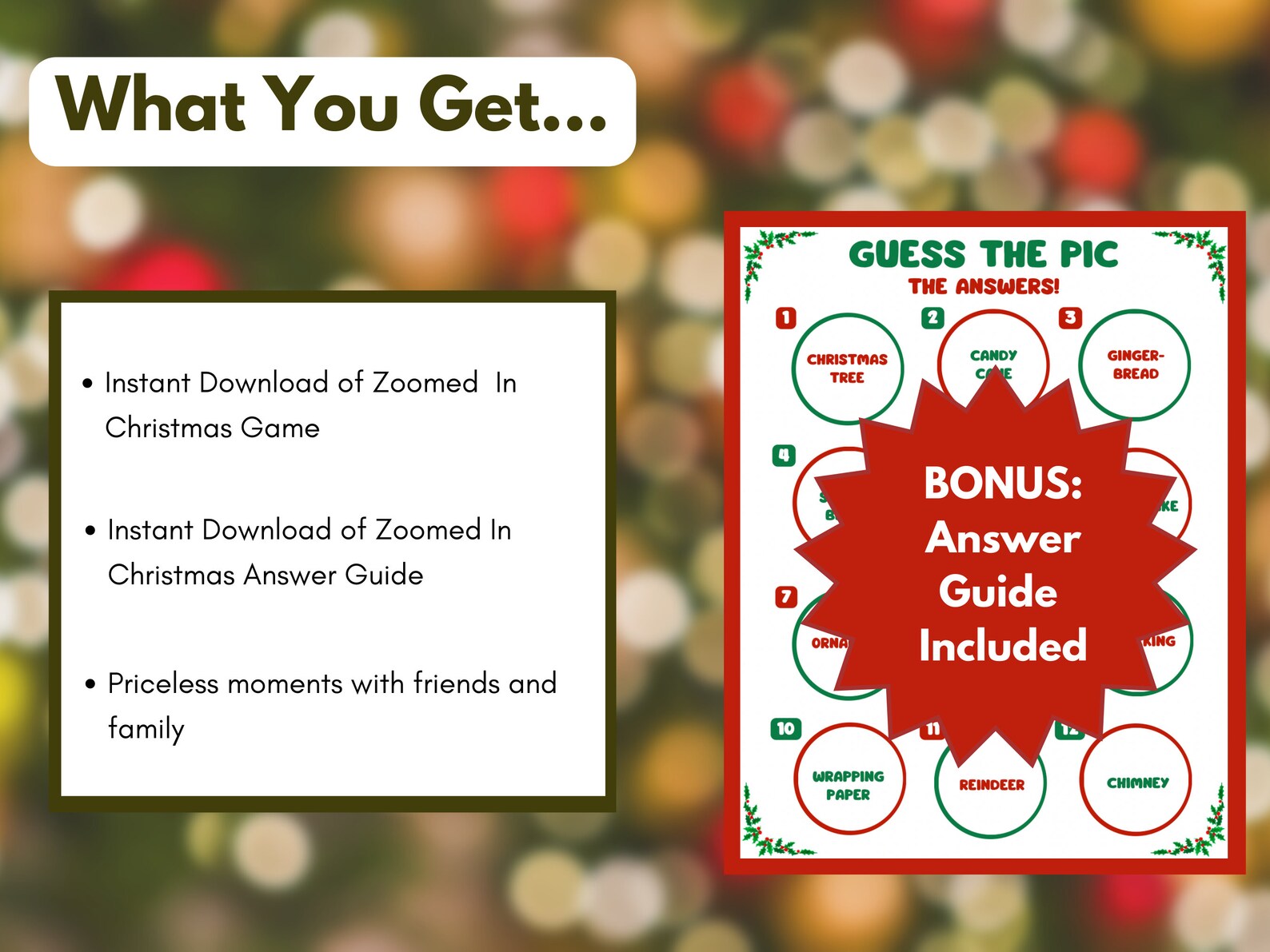 Zoomed in Christmas Game | Guess the Christmas Picture | Holiday ...