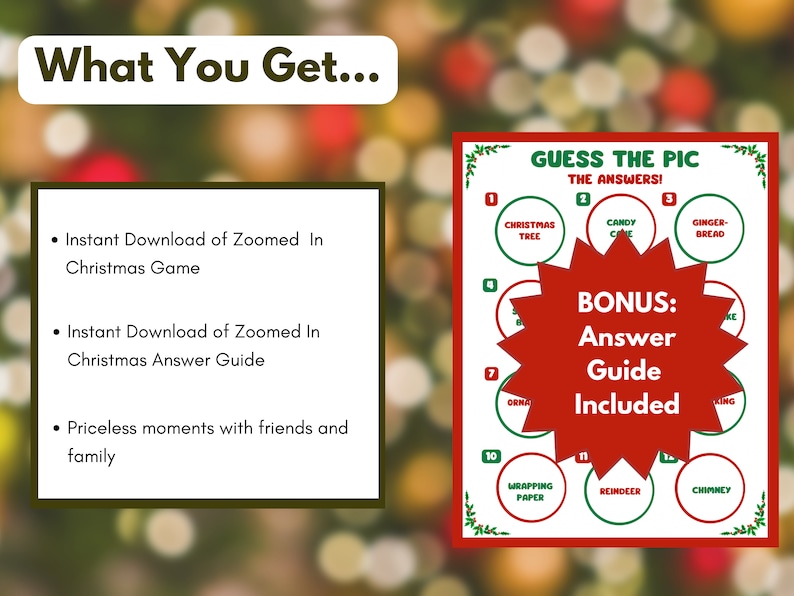 Zoomed in Christmas Game | Guess the Christmas Picture | Holiday ...