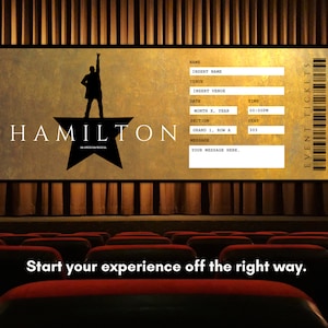 Printable Hamilton Tickets Template | Surprise Hamilton Tickets | Fake ...