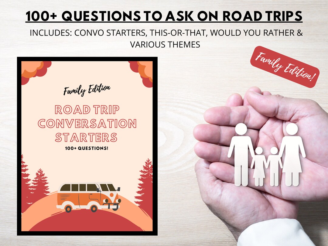 100+ Road Trip Questions: Family Edition | Family Games | Family ...