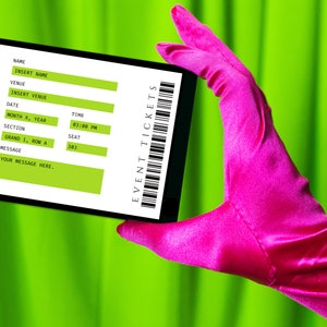 Wicked Ticket Template | Wicked the Musical | Concert Ticket Template ...
