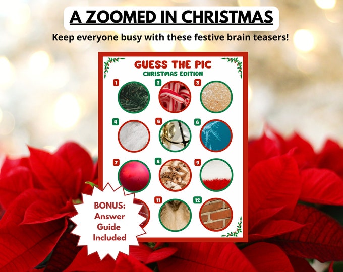 Zoomed in Christmas Game | Guess the Christmas Picture | Holiday ...