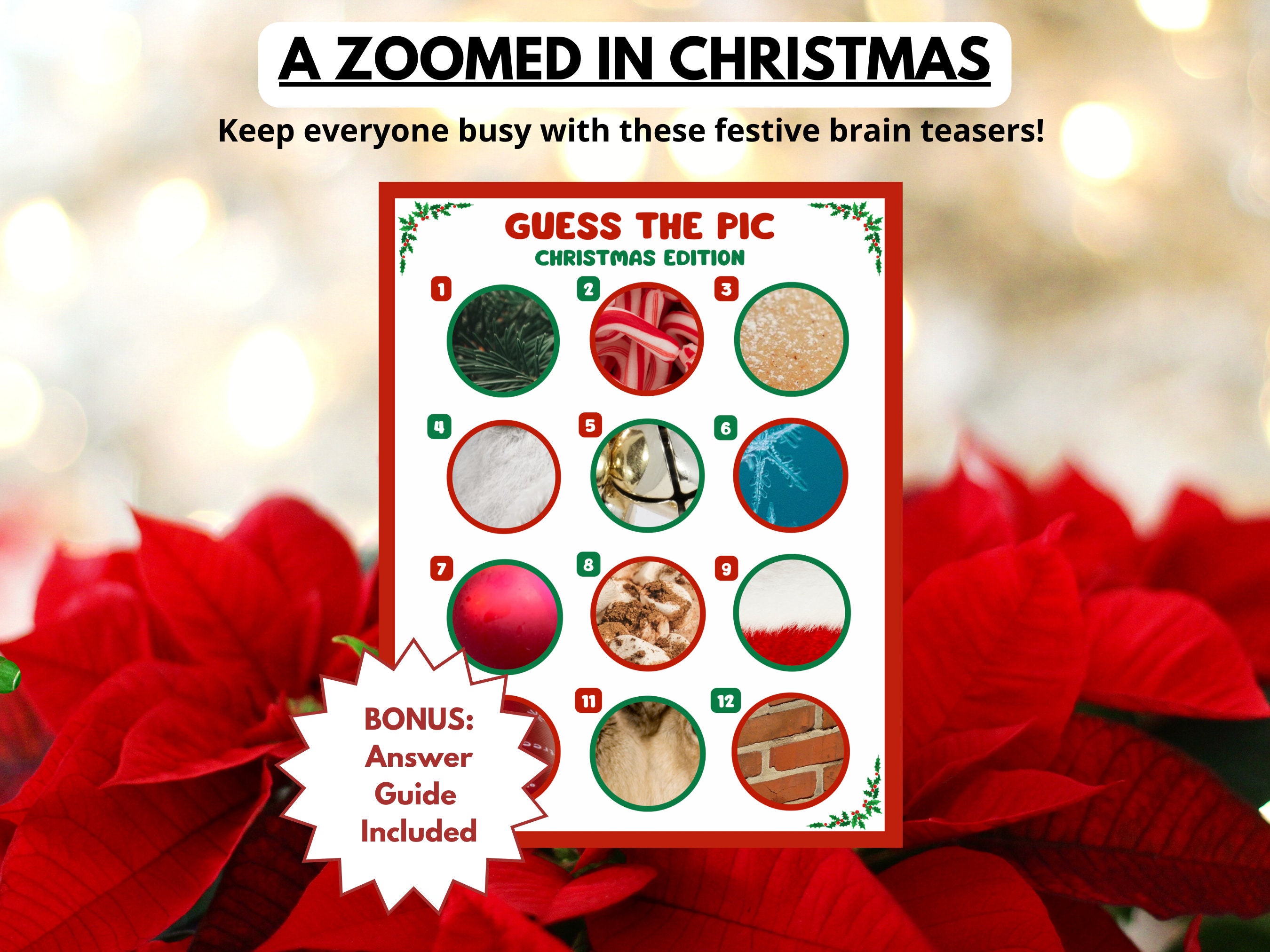 Zoomed in Christmas Game | Guess the Christmas Picture | Holiday ...