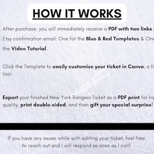 Surprise Hockey Game Ticket Template | New York Rangers Present ...