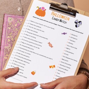 Halloween Candy Match Game, Halloween Trivia, Halloween Party Games ...