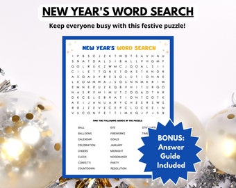 Printable Nye Word - Etsy