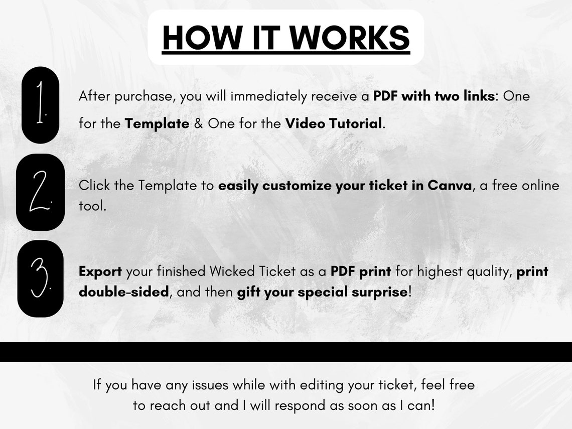 Wicked Ticket Template | Wicked the Musical | Concert Ticket Template ...