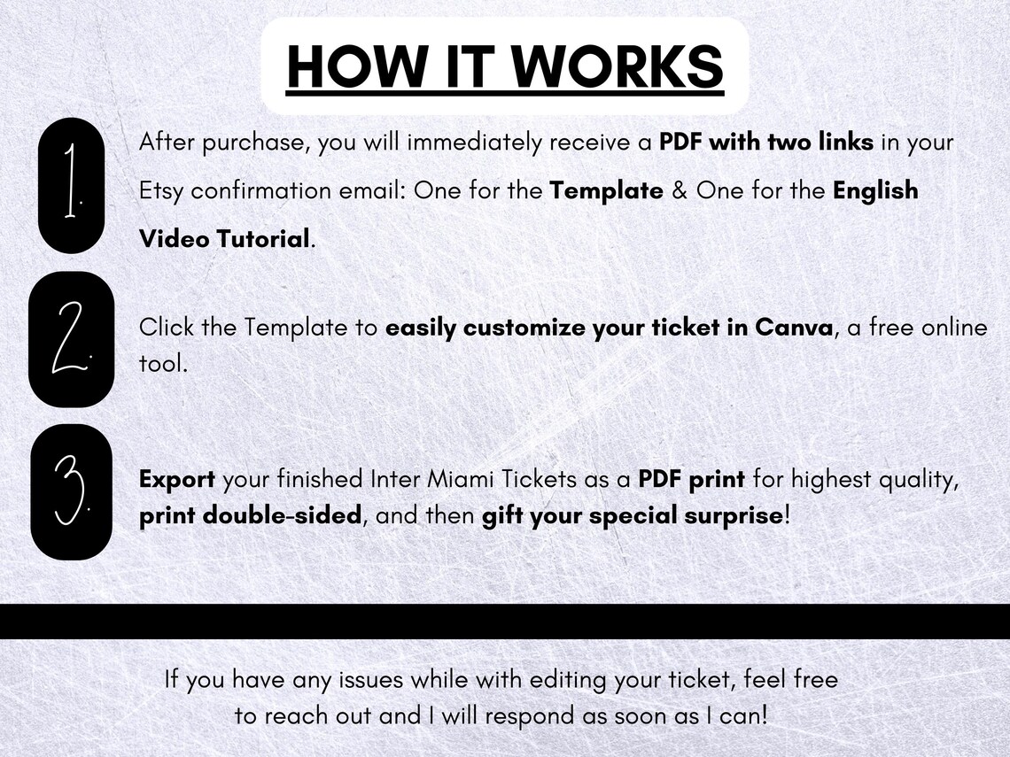 Surprise Inter Miami Ticket Template | Sorpresa | English Spanish ...