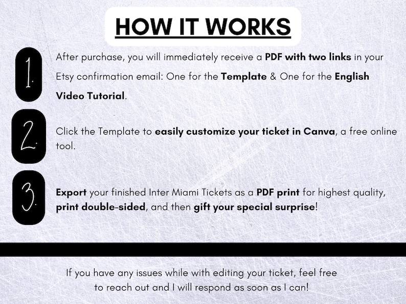 Surprise Inter Miami Ticket Template | Sorpresa | English Spanish ...