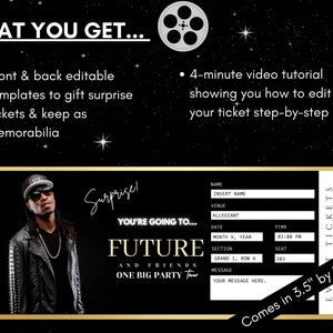 Future and Friends Tour Ticket Template | One Big Party Tour Concert ...
