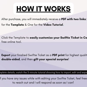 Editable Taylor Swift the Eras Tour Tickets Template | Taylor Swiftie ...