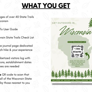 Wisconsin State Trails Bucket List | Wisconsin Gift | Outdoors Gift ...