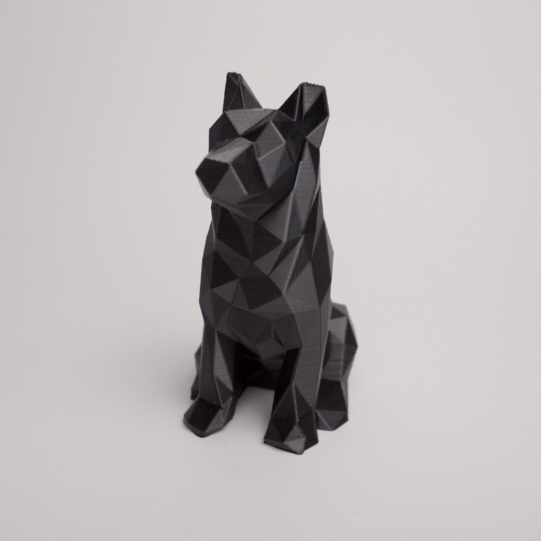 Geometric German Shepherd Figurine - Etsy