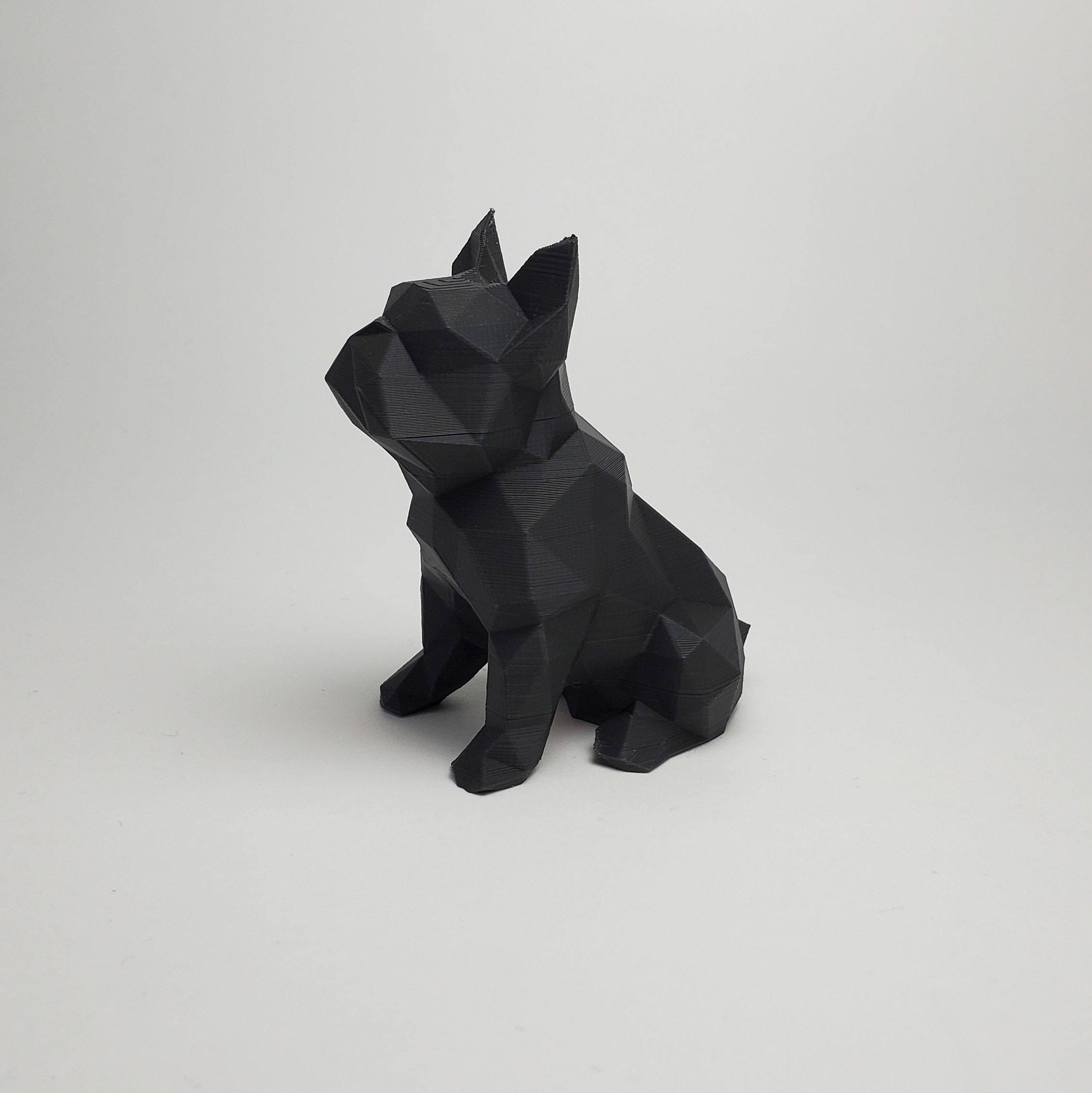 Geometric French Bulldog Figurine | Etsy