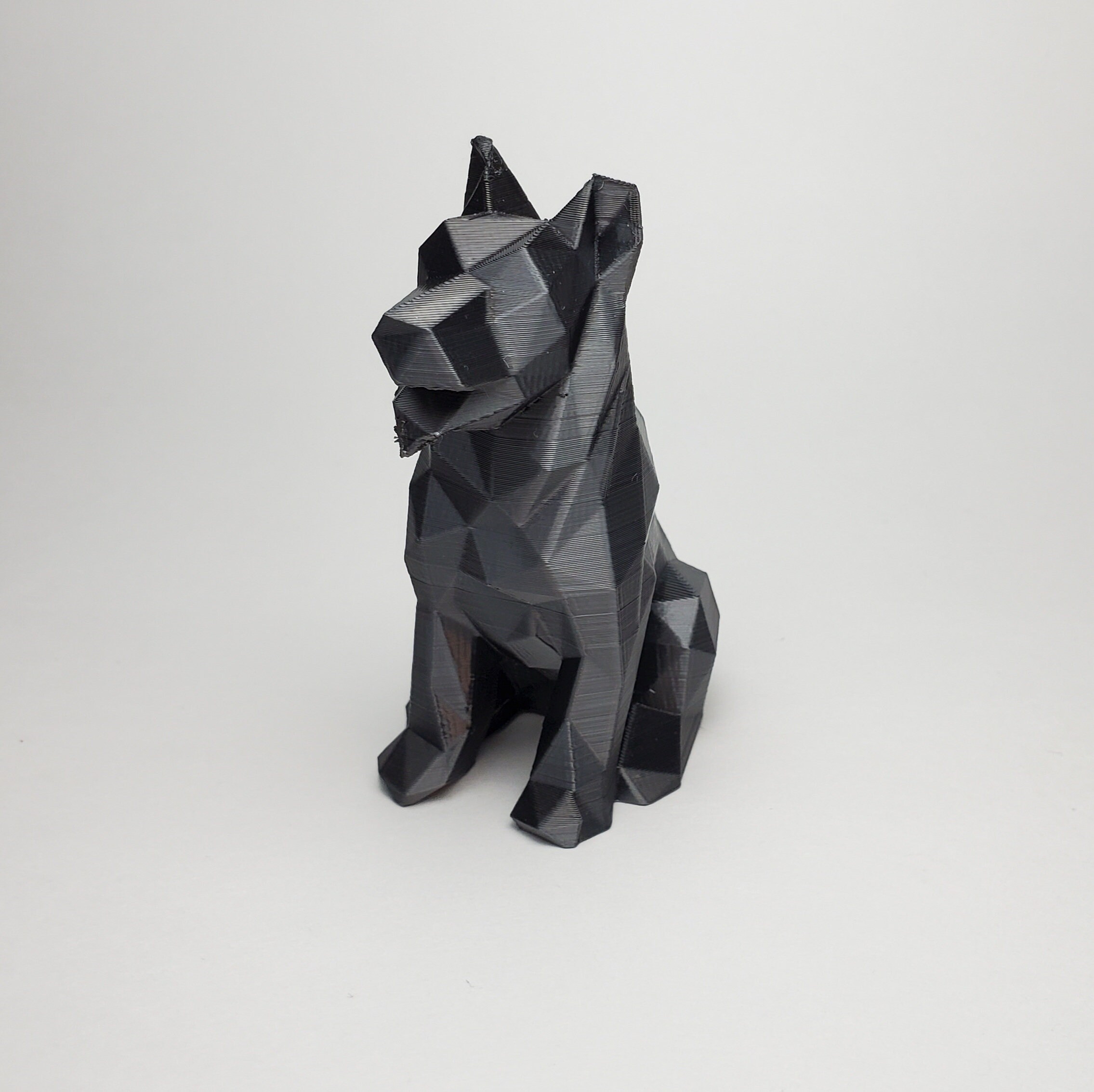 Geometric German Shepherd Figurine | Etsy