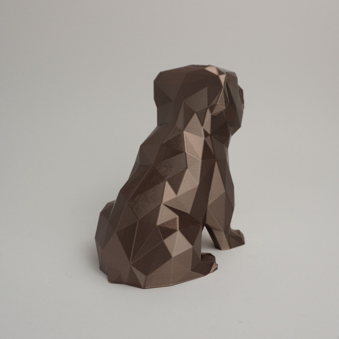 Geometric English Bulldog Figurine - Etsy