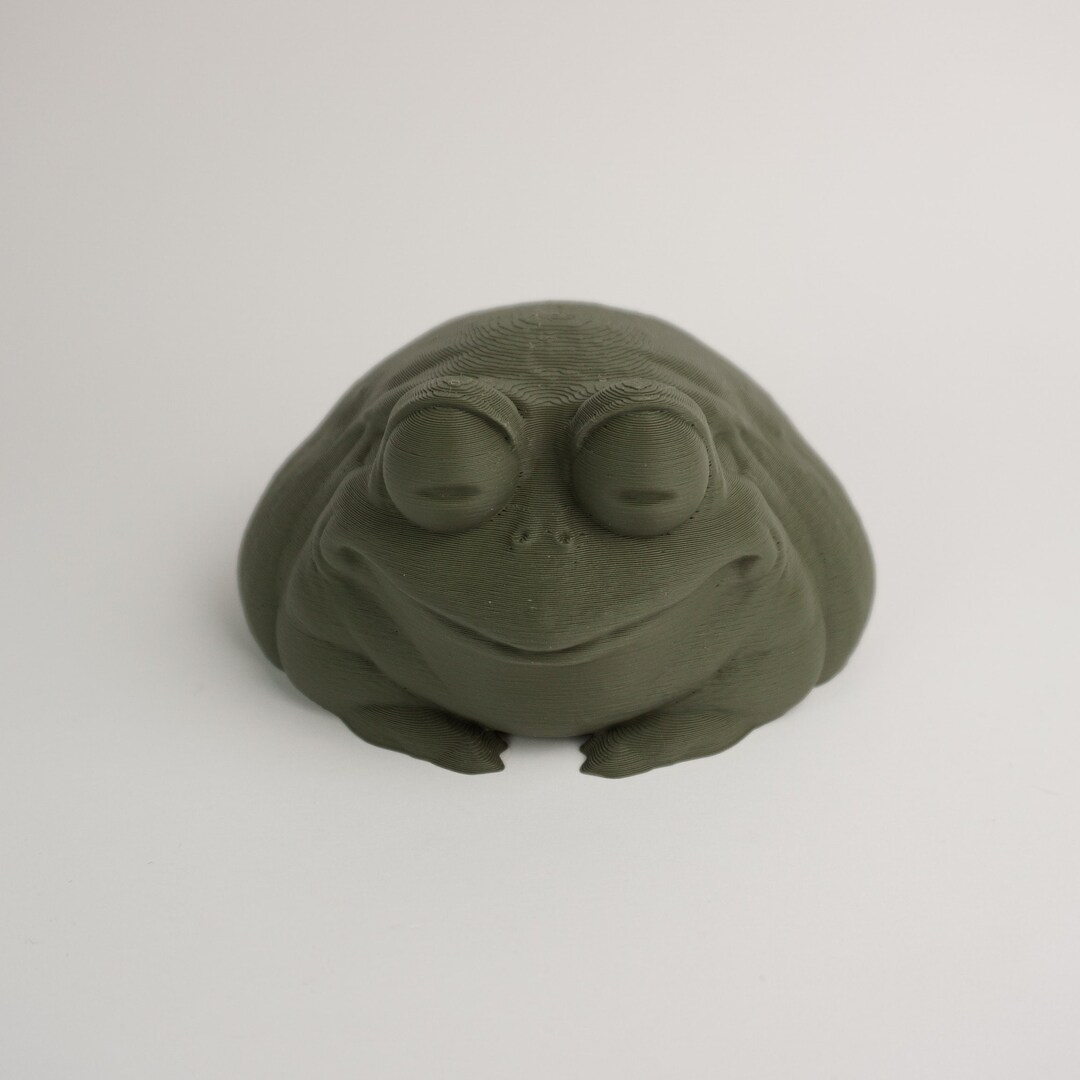 Fat Frog Figurine 3D Printed Statue - Etsy