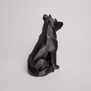 Geometric German Shepherd Figurine - Etsy