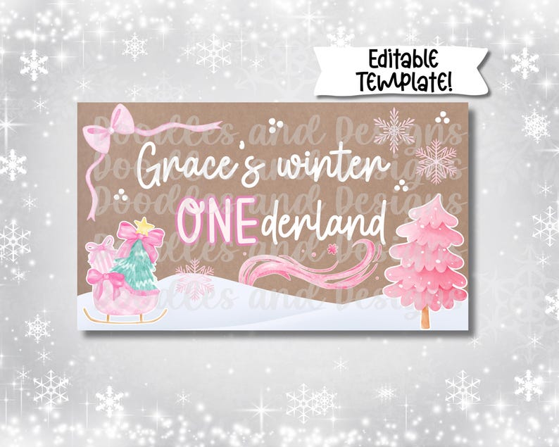 Editable Birthday Banner Template | Printable Canva Design | Custom ...