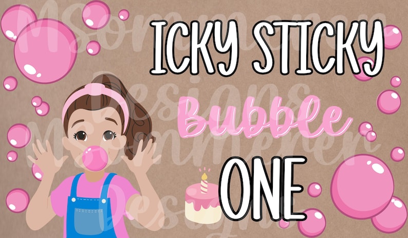 Editable ONE Birthday Banner Template | Ms Rachel Canva Design for Girl ...