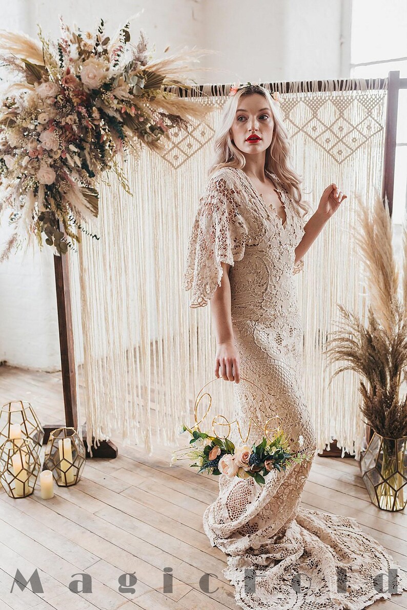 Handmade Macrame Wedding Backdrop Macrame Wedding Arch Arbor - Etsy