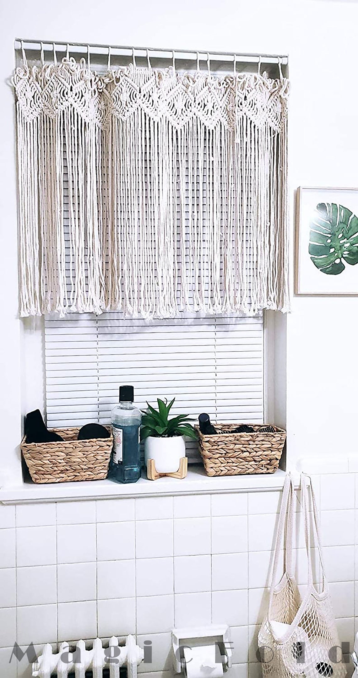 Macrame Valance Window Treatments Panels Curtain Valance Woven - Etsy