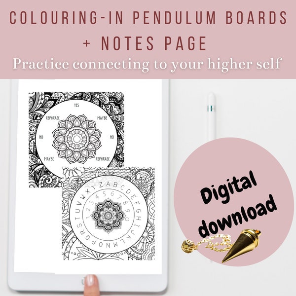 Pendulum Board Printable - Etsy