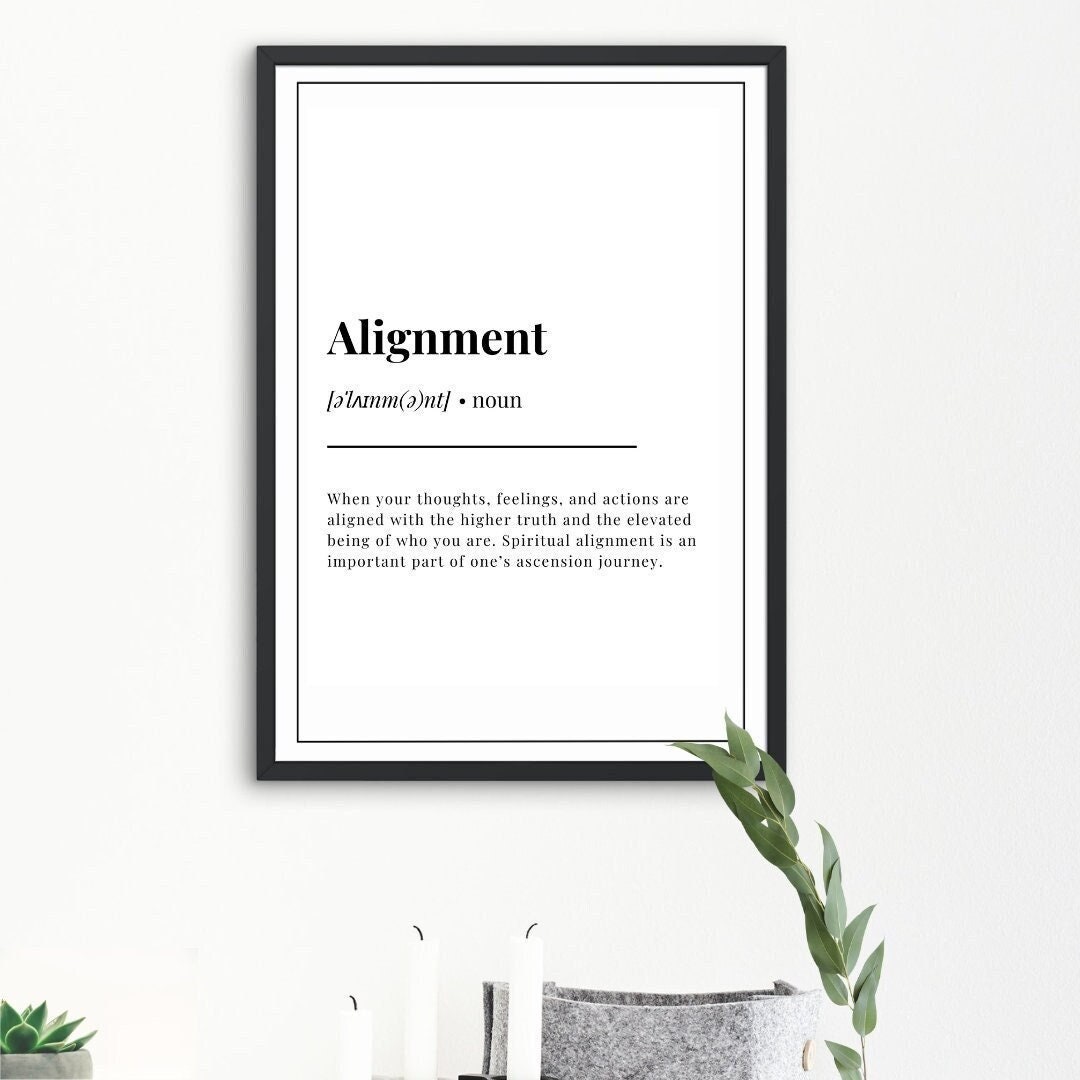 Classic Alignment Artwork A4 Instant Easy Download at Home Minimalistic ...