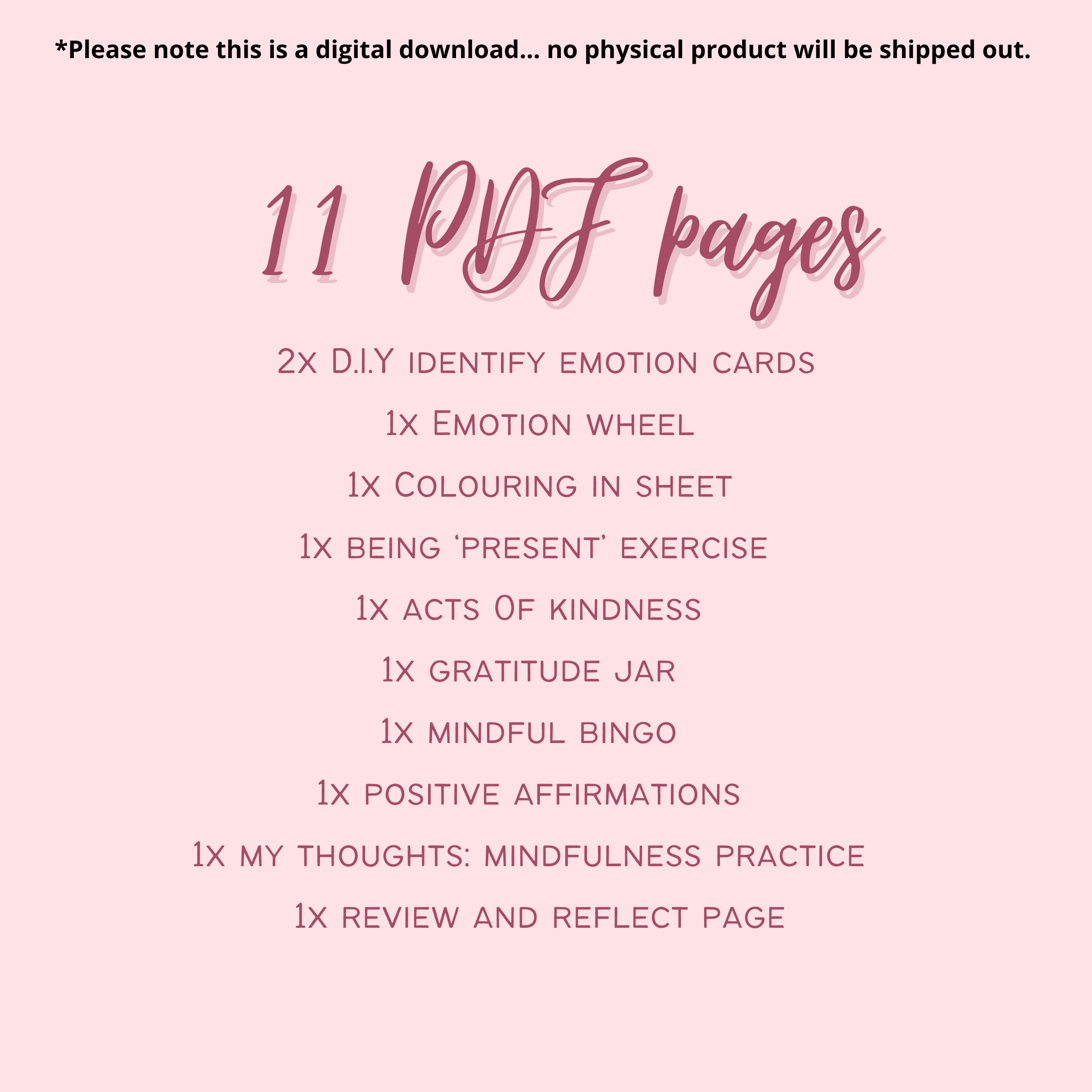 Fun Mindfulness for Kids Printable Workbook Practice Mindfulness ...