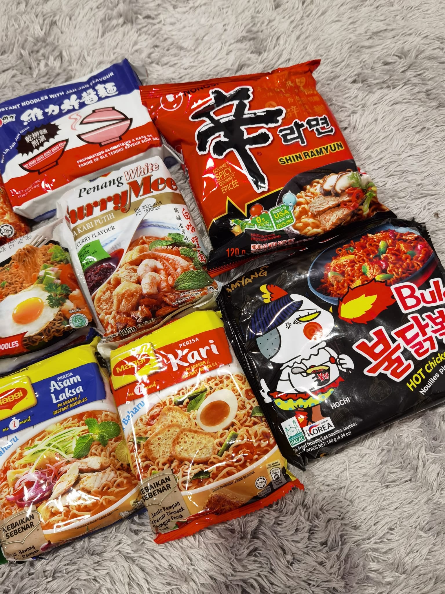 Assorted Asian Instant Ramen Noodles Care Package 8 unique | Etsy
