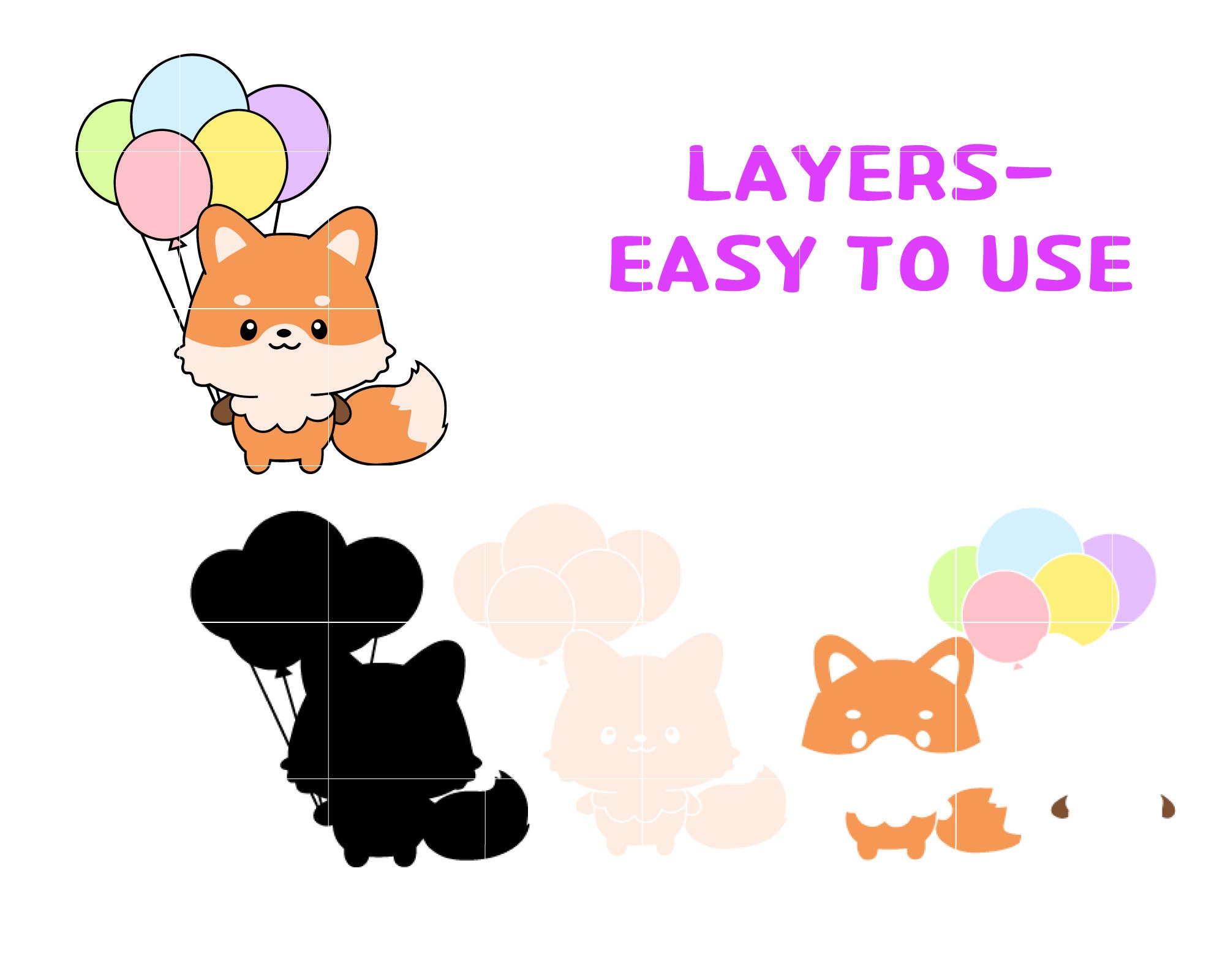Fuchs svg Fuchs hält Ballon svg schlafender Fuchs svg - Etsy Österreich
