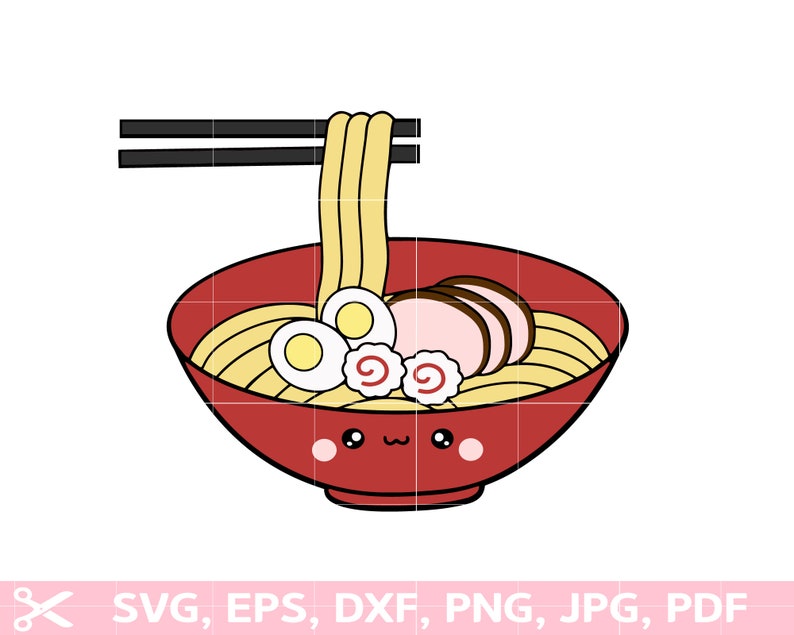 Ramen Svg Ramen Bowl Cuteramen Artsoul Food Svg Cute - Etsy