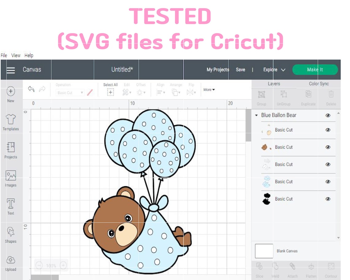 Teddy Bear Balloon SVG: Baby Shower Clipart (digital Files) - Etsy