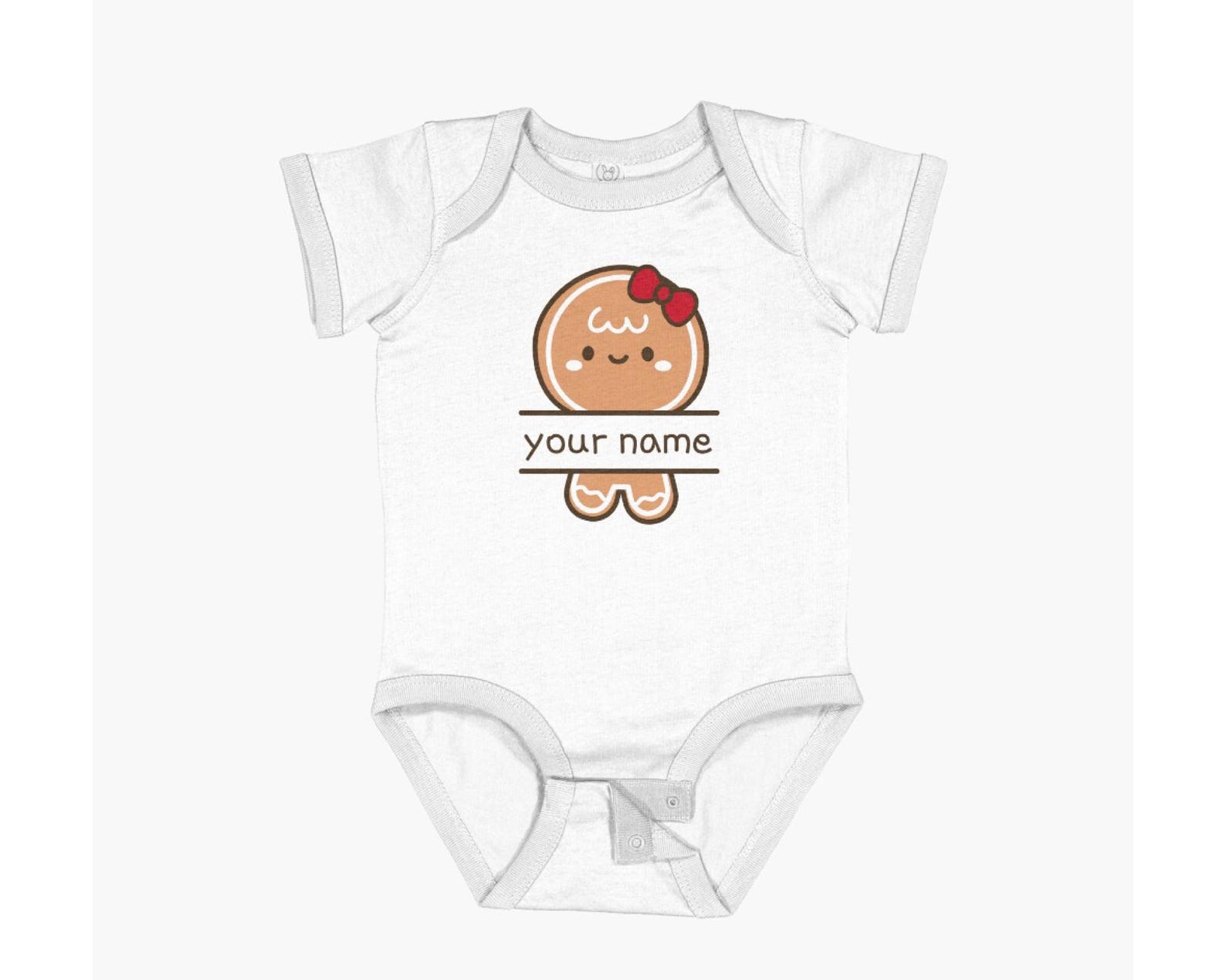 Gingerbread Name Tag SVG: Christmas Place Card, Kids' Name Frame ...