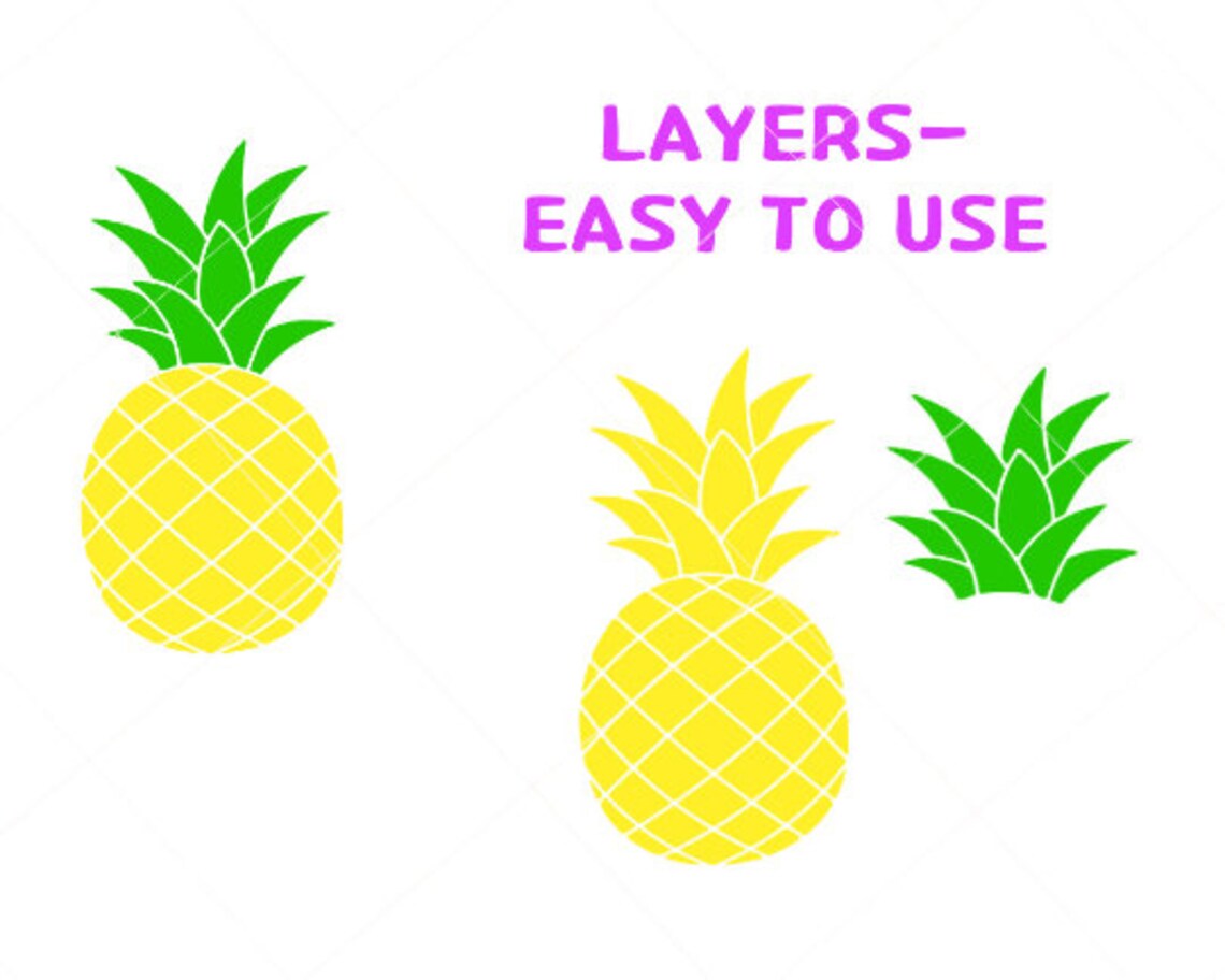 Pineapple SVGPNG Fruit Svg Pineapple Clipart T-shirt - Etsy