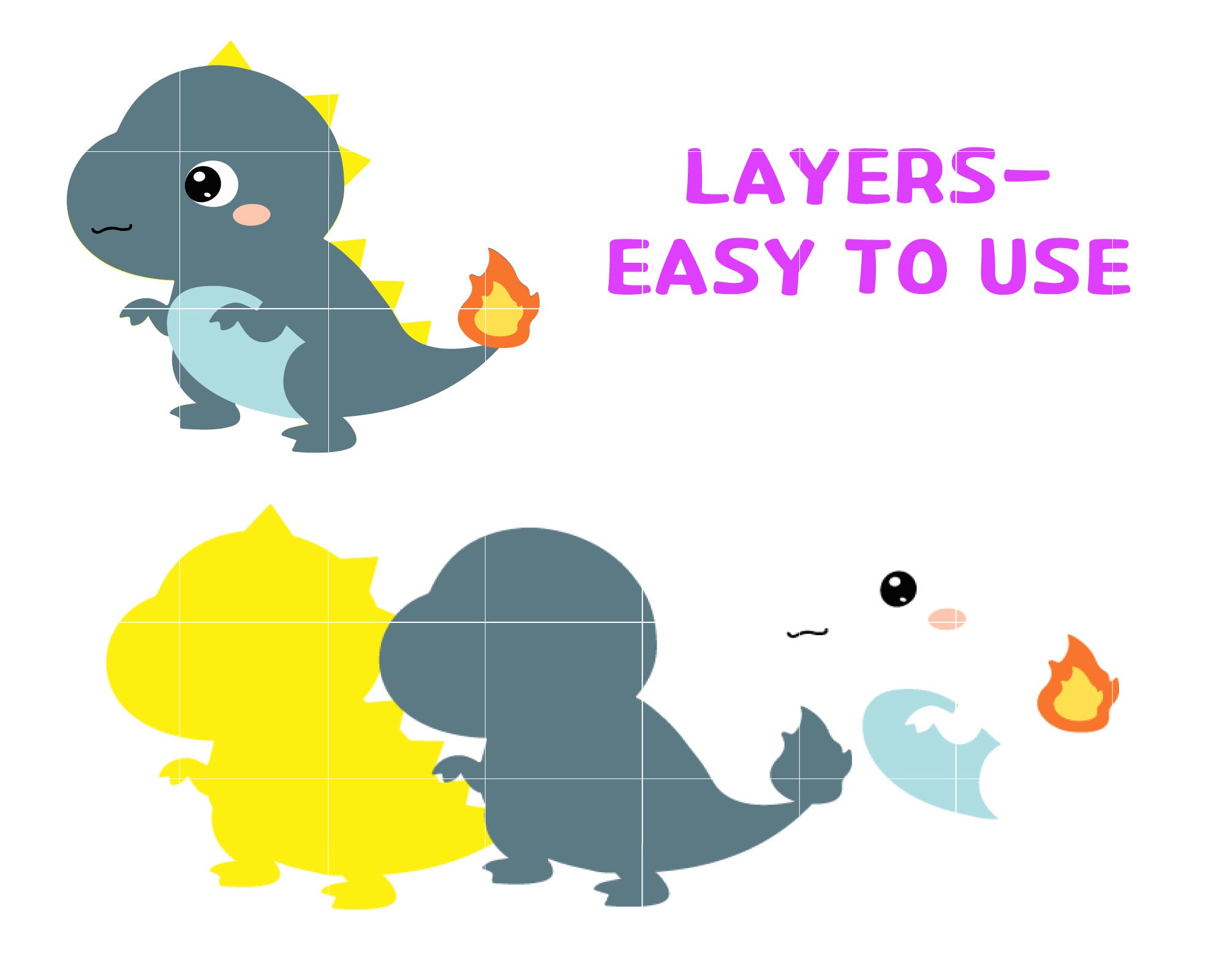 Dinosaurier SVG Big Bundle Süße Dinosaurier svg Jurassic | Etsy