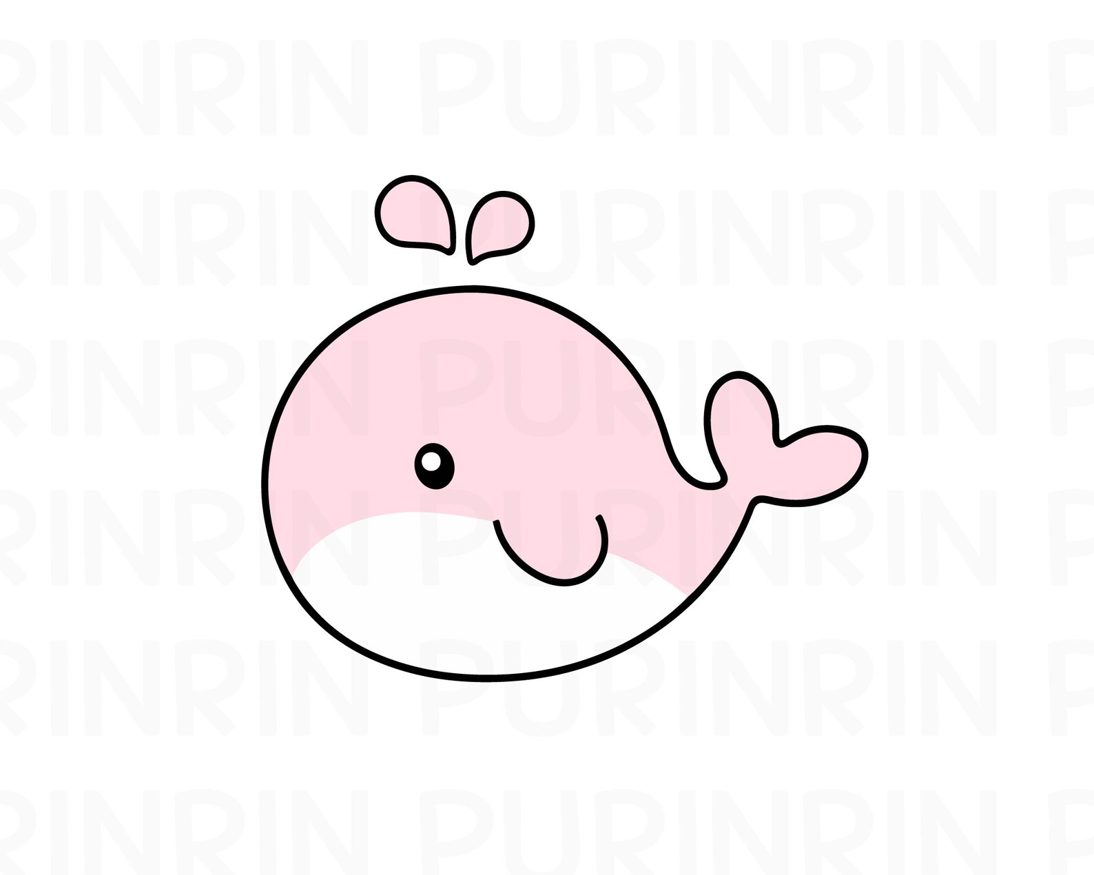 Mignon baleine SVG PNG DXF Baleine rose svg Cricut - Etsy France