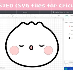 Dumpling, korean Food Svg, asian Food ,cute Food Sticker Vinyl - Etsy