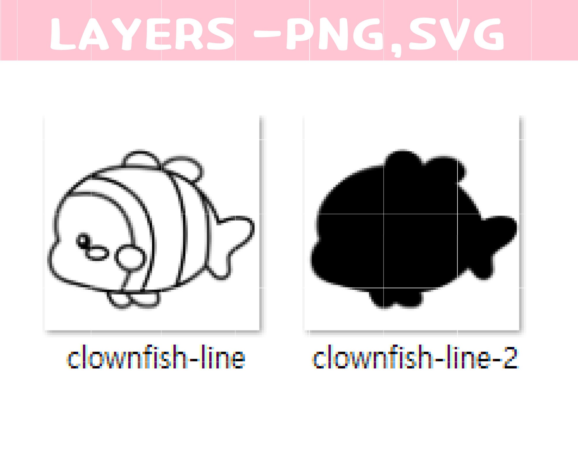 Peces de mar svg png dxf eps. Océano SVG. Archivos de corte - Etsy España