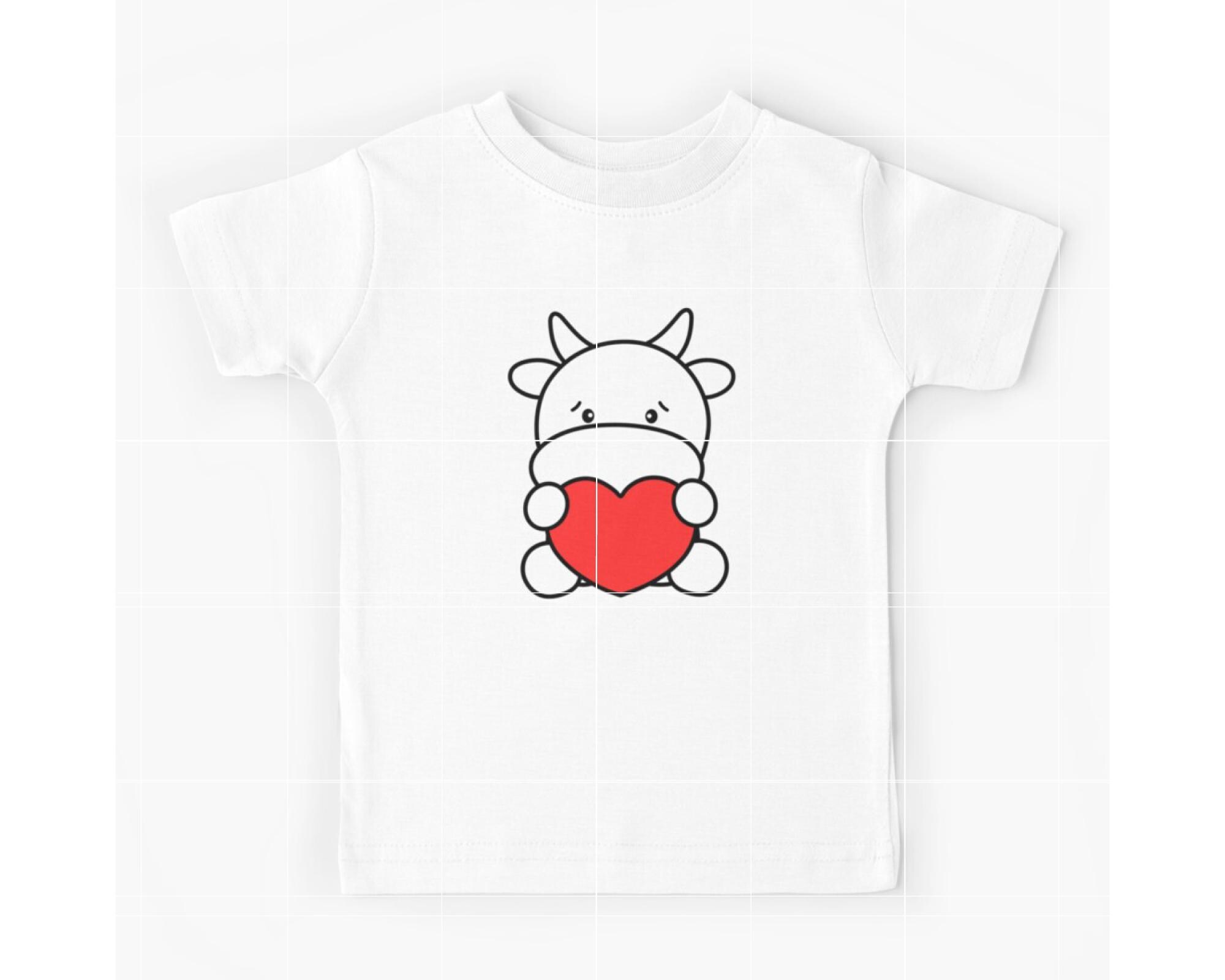 Cute Cow With Heart SVG Bundle | Farm Animal Valentine Clipart for ...