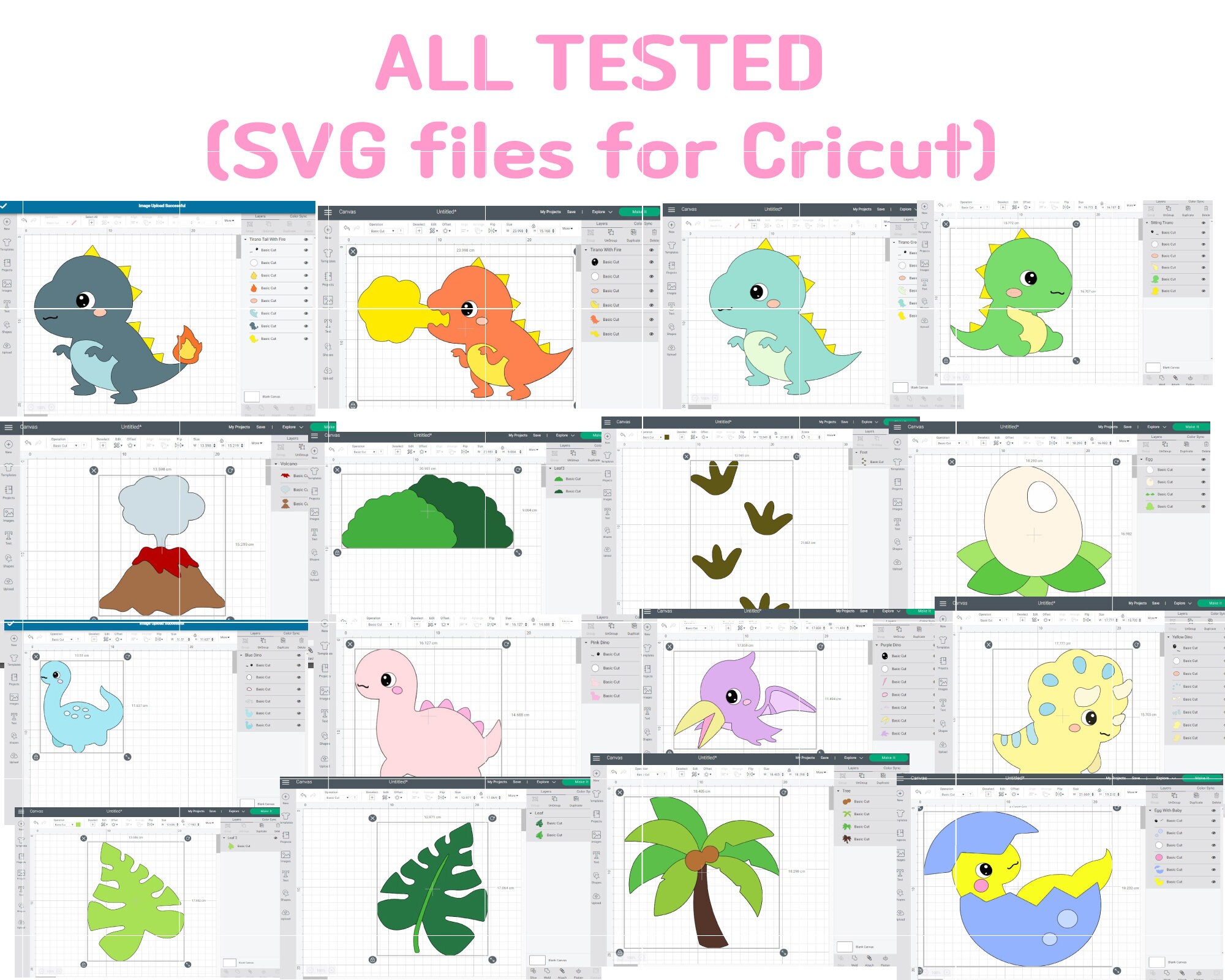 Dinosaurier SVG Big Bundle Süße Dinosaurier svg Jurassic | Etsy