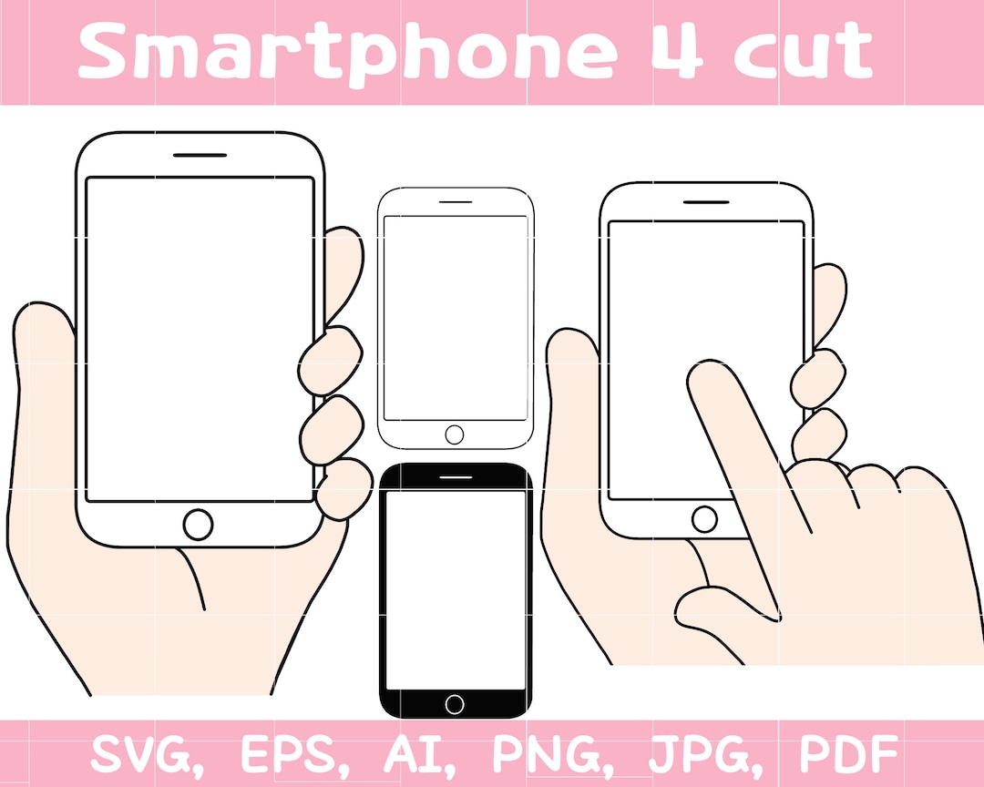Smartphone SVG PNG AI Bundle - Etsy