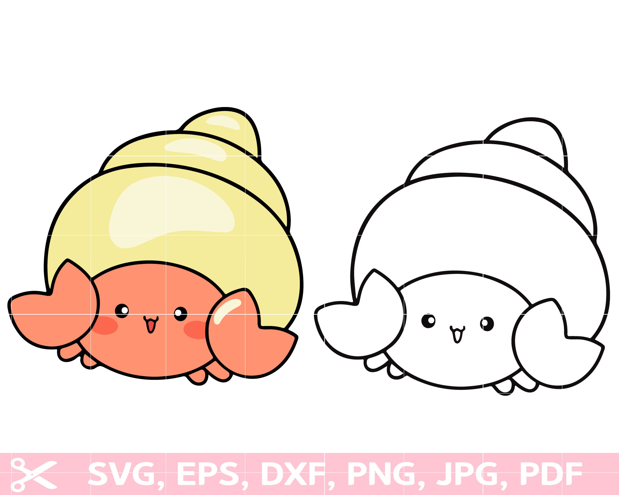 Hermit Crab Shell Template