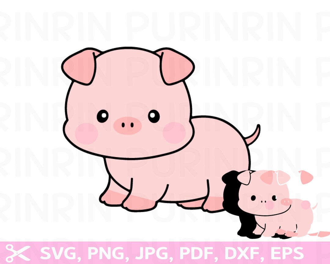 Cute Pig SVG, Pig Svg Files for Cricut, Standing Pig, Pig Clipart - Etsy