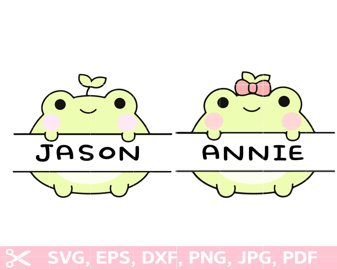 Custom Frog Frog Svg Frog Png Frog Name Frog Decorations - Etsy