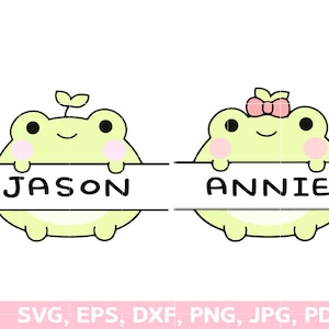 Custom Frog, Frog Svg, Frog Png, Frog Name, Frog Decorations, Kawaii ...
