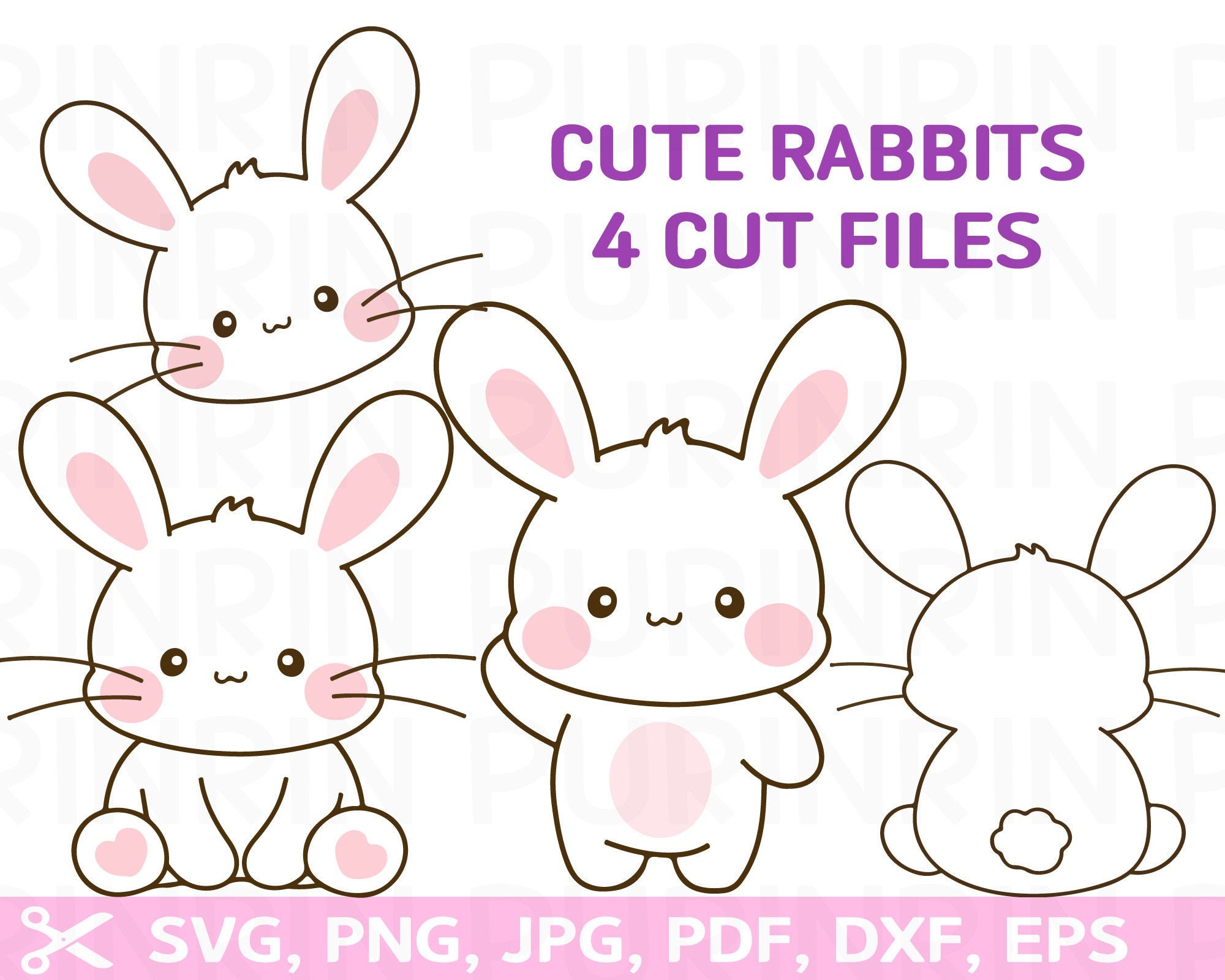 Rabbit svg bunny face svg first day svg rabbit vector | Etsy