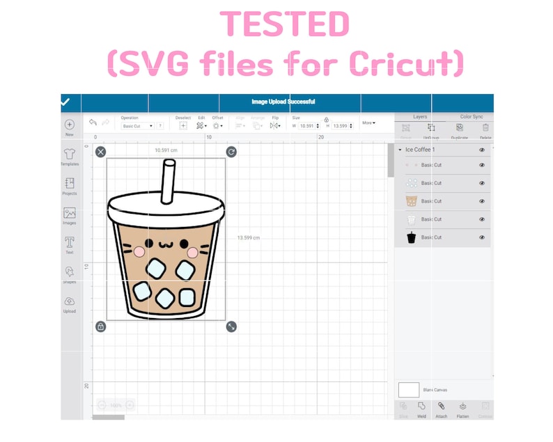 Kawaii Iced Coffee SVG Iced Coffee Cut Files Ice Coffee - Etsy