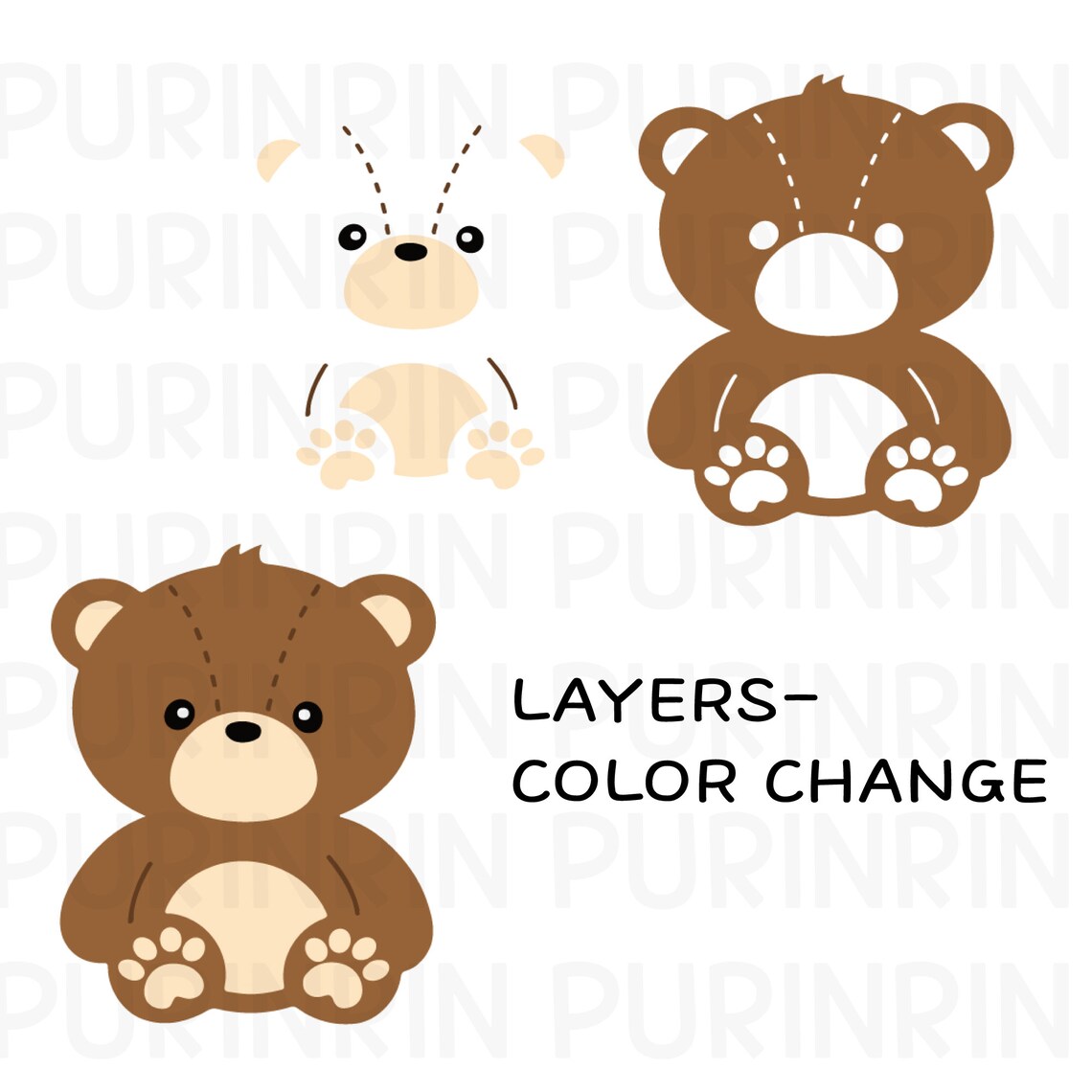 Teddy Bear Svgstanding Bear Svg Bear Face Svg Sitting Bear - Etsy