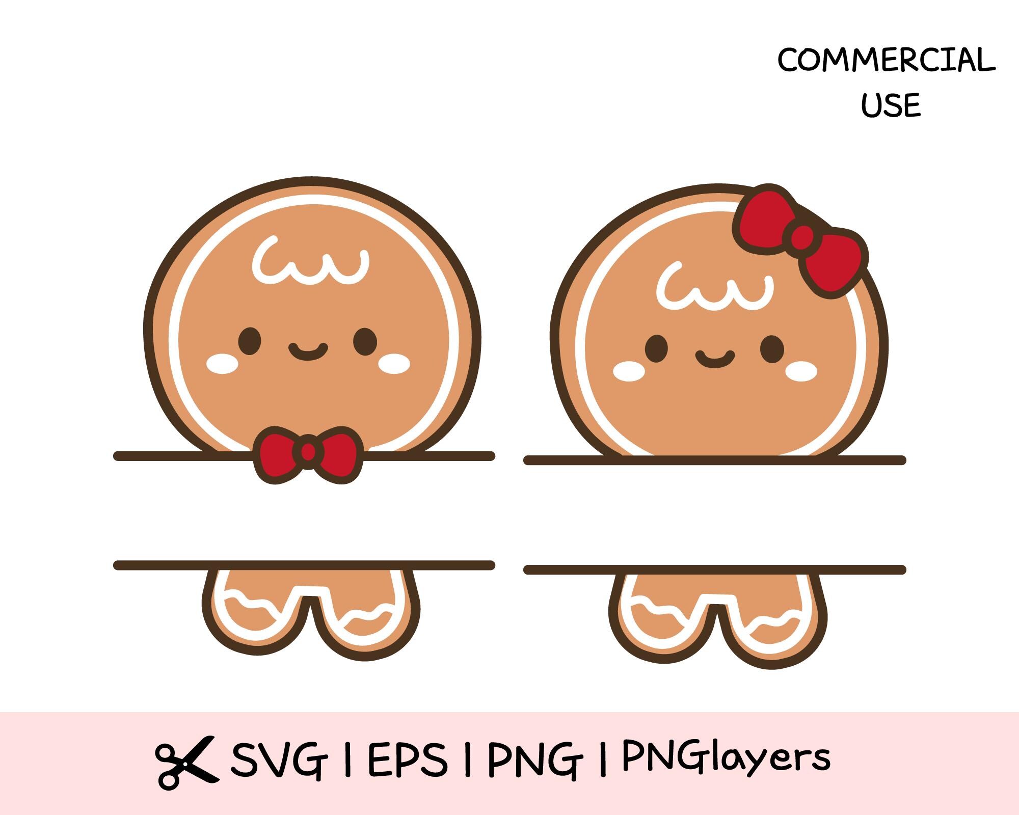 Gingerbread Name Tag SVG: Christmas Place Card, Kids' Name Frame ...